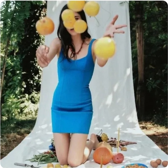 Zara | Dresses | Zara Aqua Bodycon | Poshmark